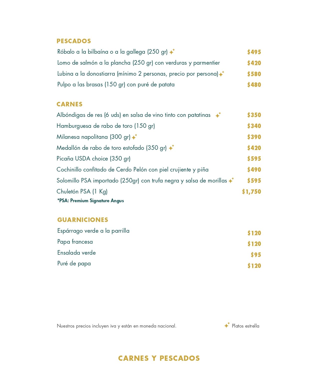 Menú Castizo – Castizo