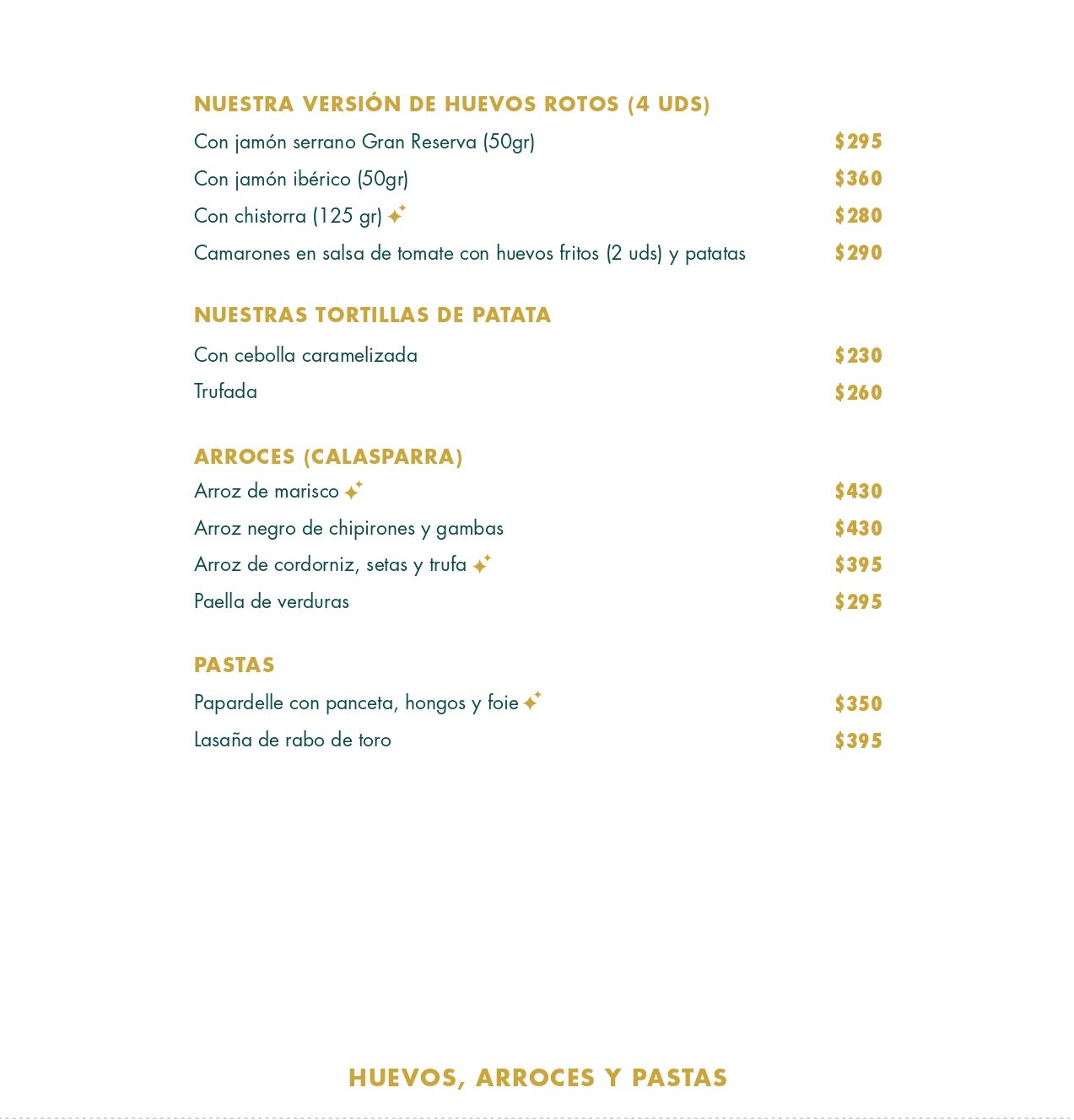 Menú Castizo – Castizo