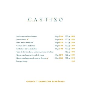 Menú Castizo – Castizo